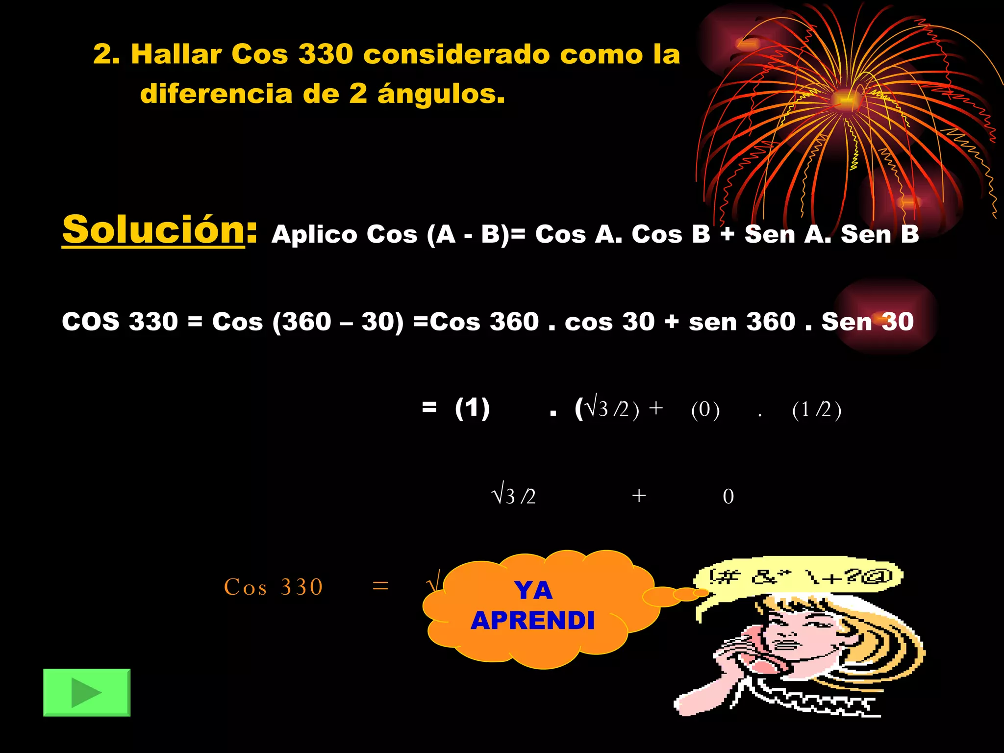 Funciones Trigonometricas De Angulos Compuestos | PPT