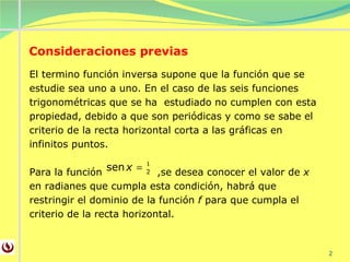 Funciones trigonometricas inversas | PPT