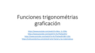 funciones trigonométricas fractales NUM COM 3B.pptx | Science