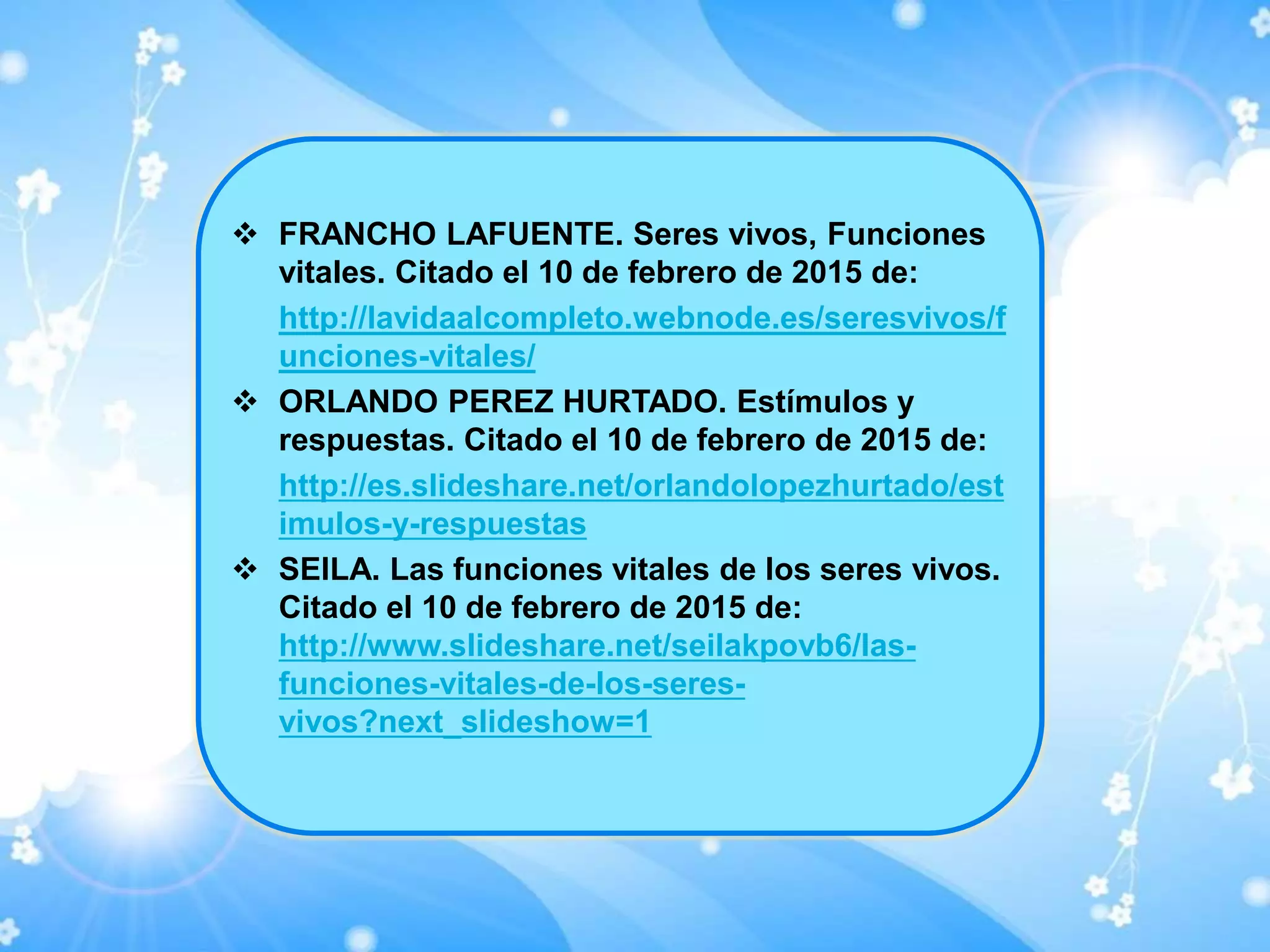 Funciones Vitales De Los Seres Vivos.. | PPTX