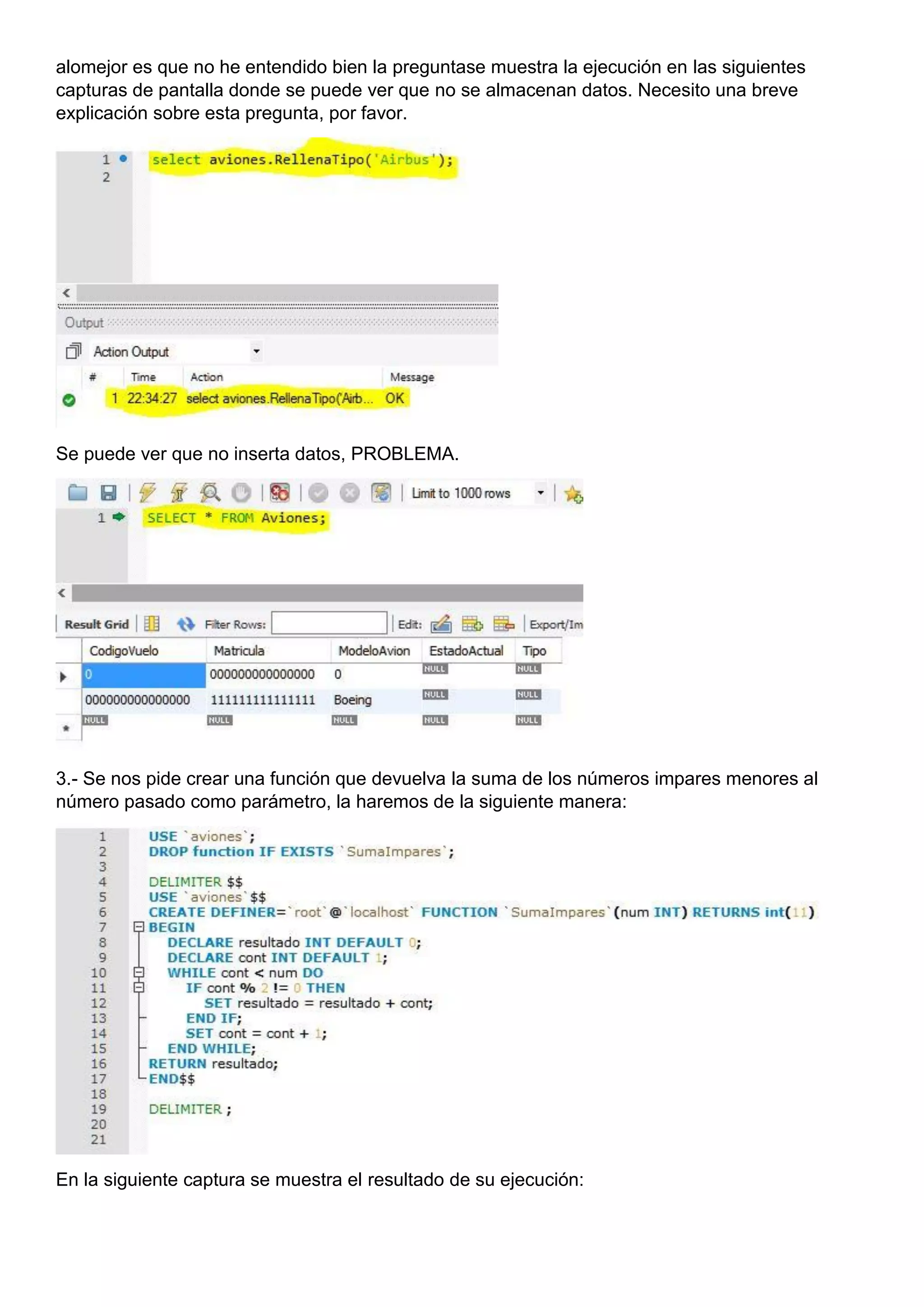 Funciones y procedimientos en mysql | PDF