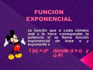 Funcion exponencial | PPTX