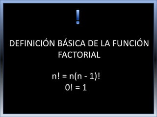 Funcion Factorial | PPTX