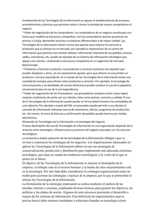 Funcion informatica dentro de las organizaciones | DOCX