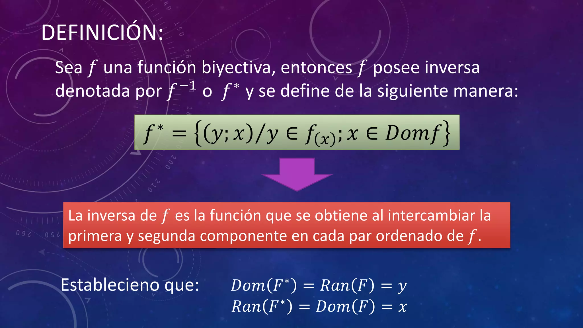 Funcion inversa | PPTX | Physics | Science