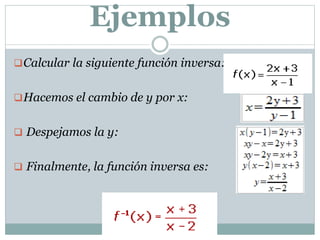 Funcion inversa | PPTX