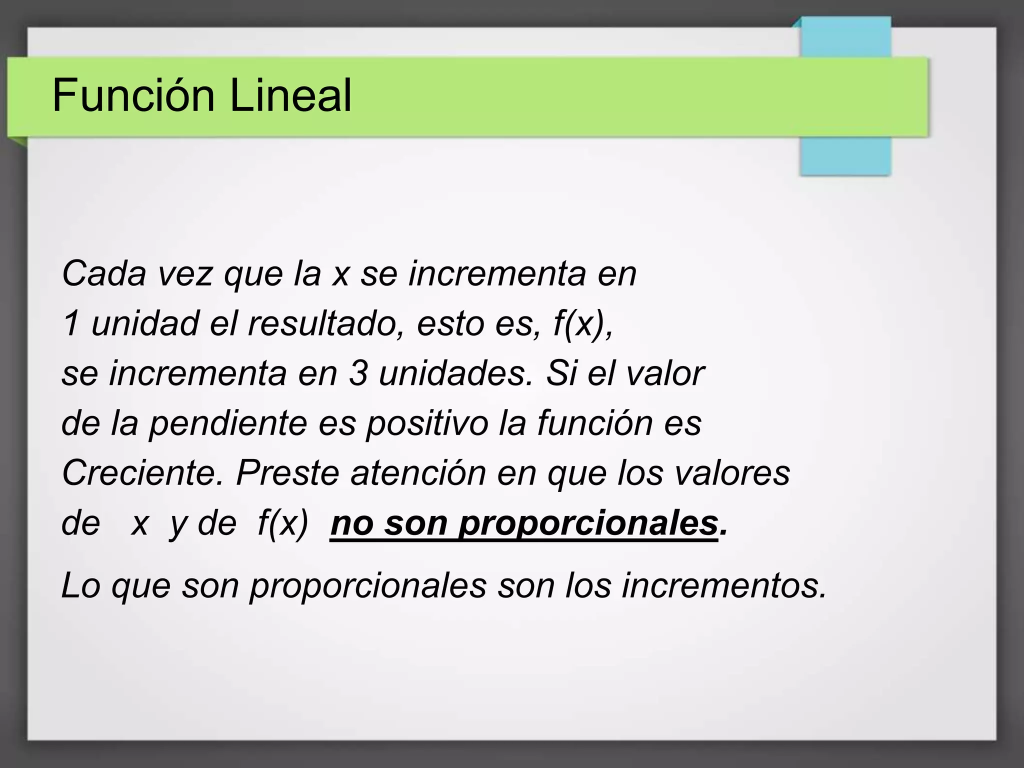 Función Lineal | PPT