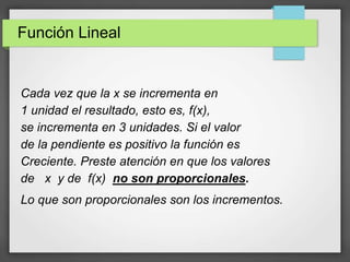 Función Lineal | PPTX