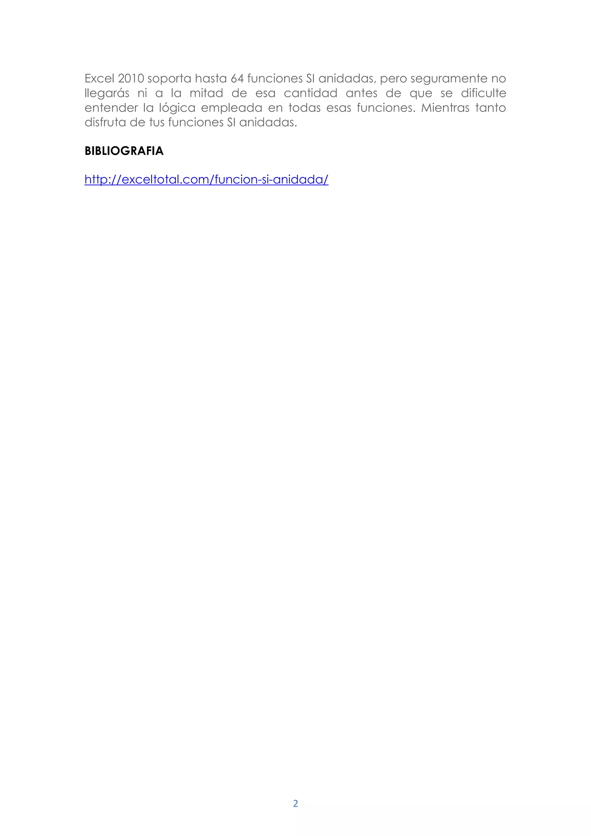 Funcion si anidada | PDF