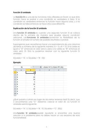 Funcion si anidada | DOCX