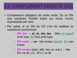 Funcions SintàCtiques De Loració Simple | PPT