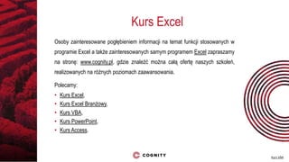 Samouczek Excel - Funcje matematyczne i trygonometryczne | PPT