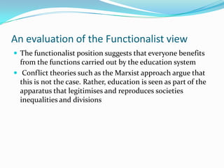Education: Func/Marx | PPTX