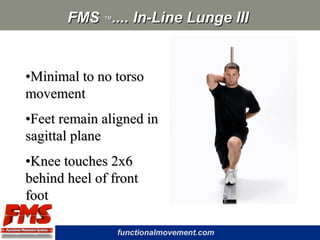 Functional Movement Screen Reduces Injuries | PPT