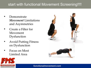 Functional Movement Screen Reduces Injuries | PPT