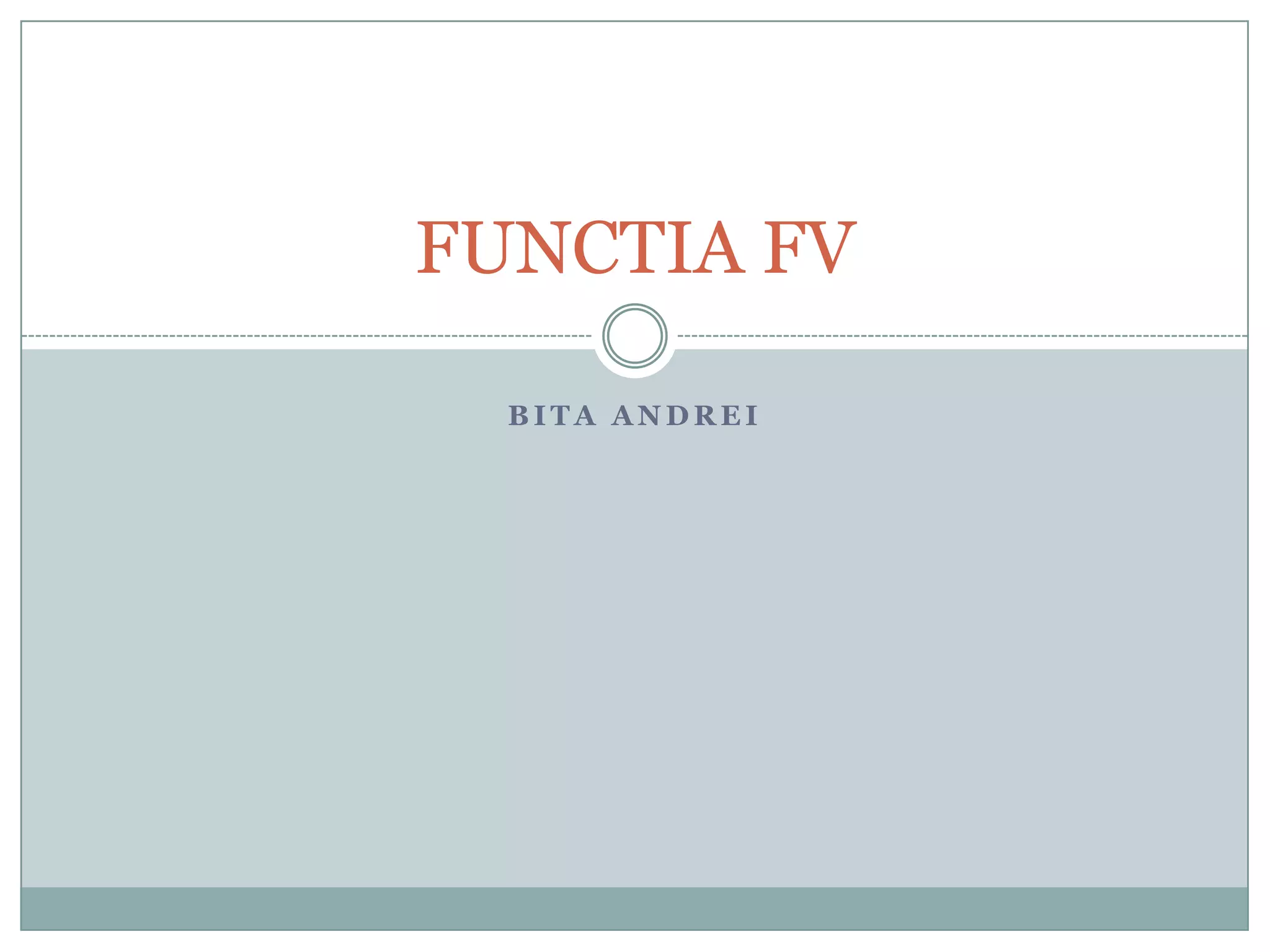 Functia fv | PPTX