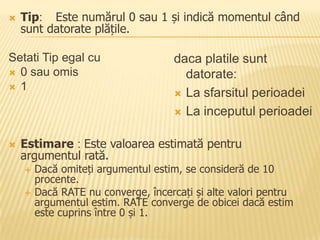 Functia rate(excel) | PPTX