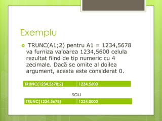 Functia trunc | PPT