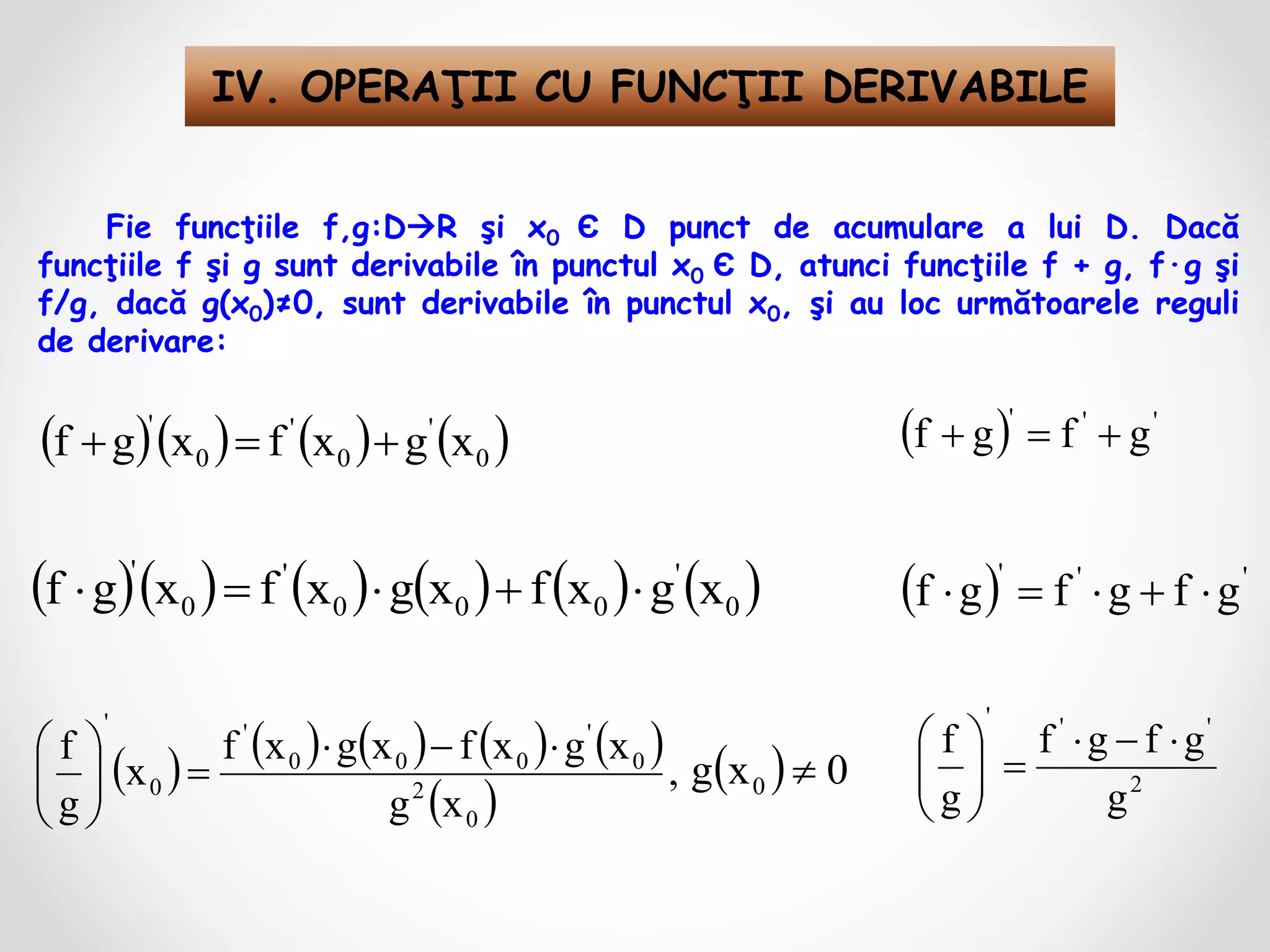 Functii derivabile legatura_intre_continuitate_si_derivabilitate ...