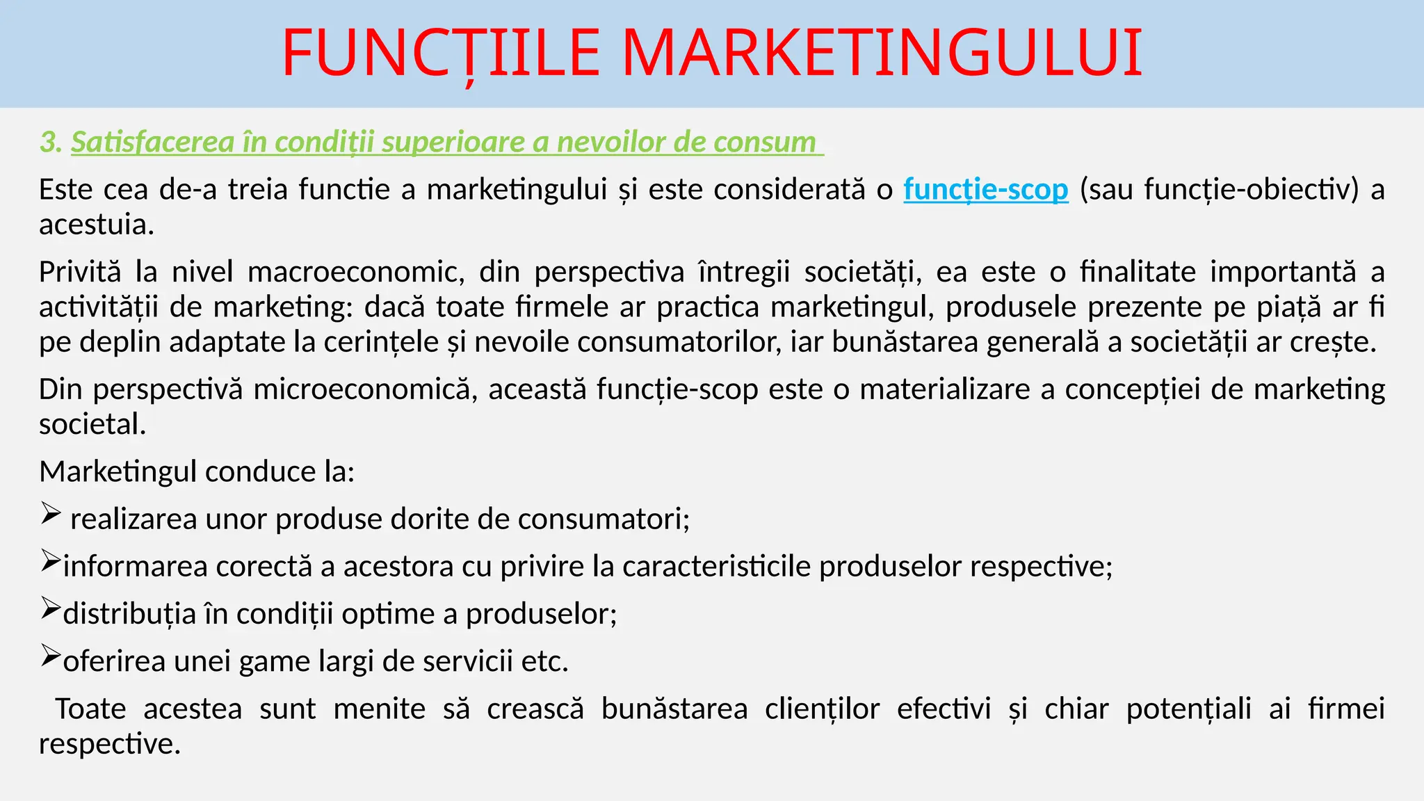 Functiile marketingului | PPTX