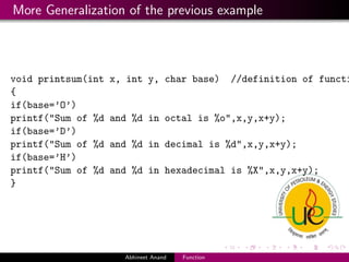 Function in C | PDF | Web Development | Internet
