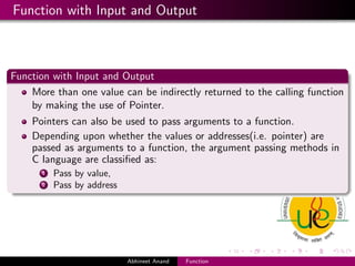 Function in C | PDF | Web Development | Internet
