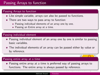 Function in C | PDF | Web Development | Internet