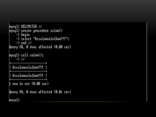membuat function dalam mysql | PPTX