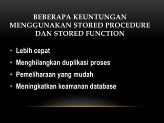 membuat function dalam mysql | PPTX