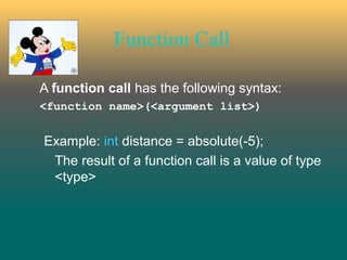 Functions in C++ | PPT