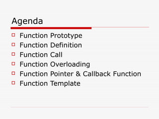 C++ Function | PPT