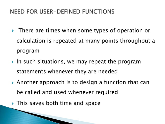 Function C Programming Ppt 0357