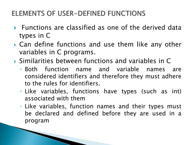 Function C programming | PPT