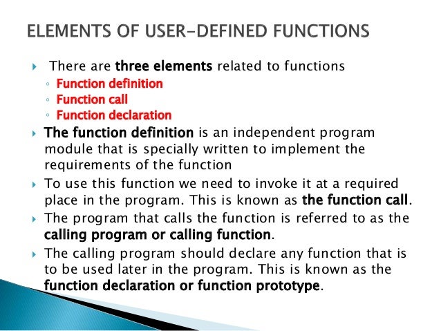 Function C programming