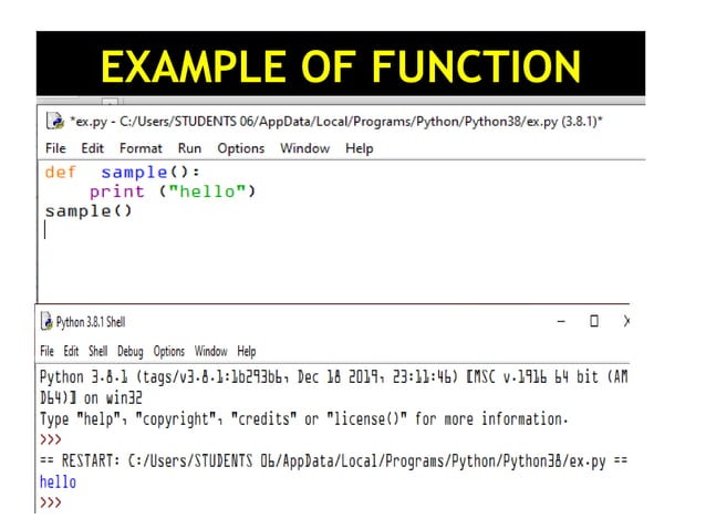 Function in Python | PDF