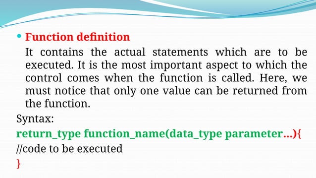 Programming in C FUNCTION Basic concepts.pptx