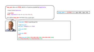 Function Applicative for Great Good of Leap Year Function | PPT