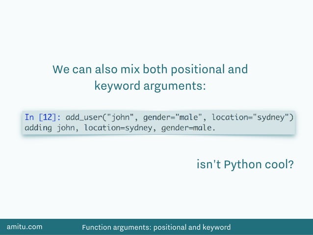 Function arguments In Python | PDF