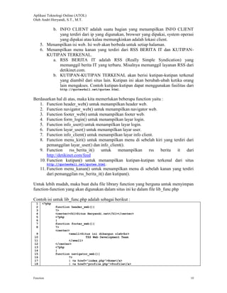 Function pada PHP | PDF
