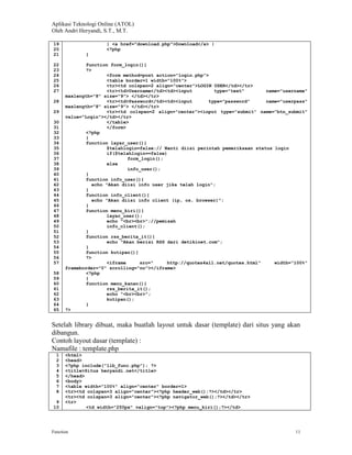 Function pada PHP | PDF
