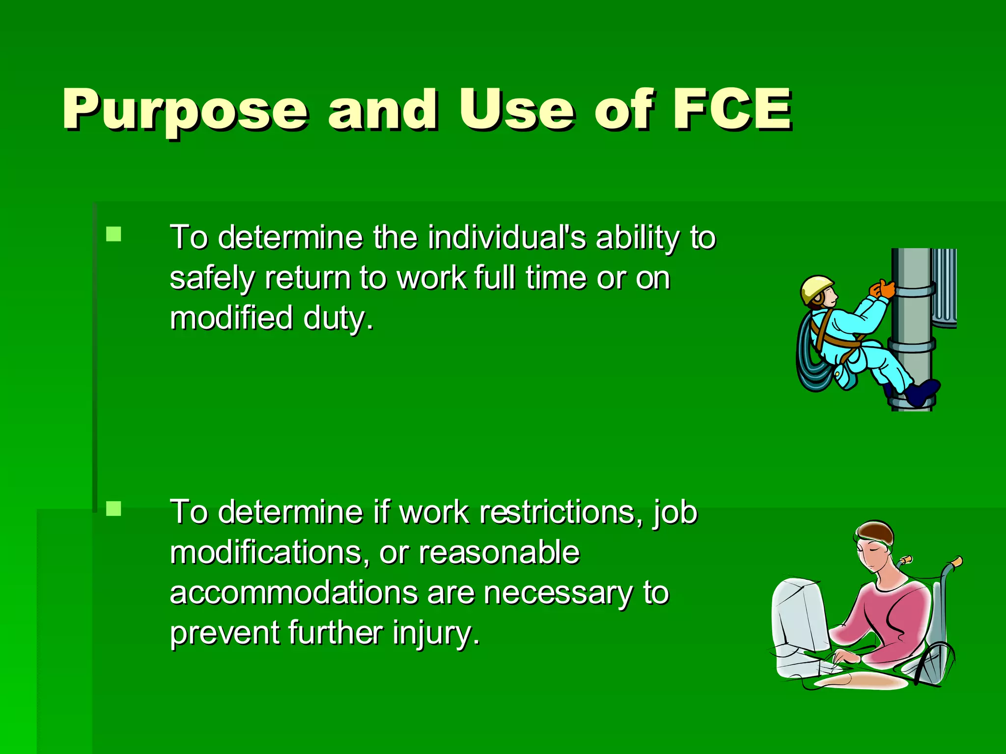 Functional Capacity Evaluation | PPT