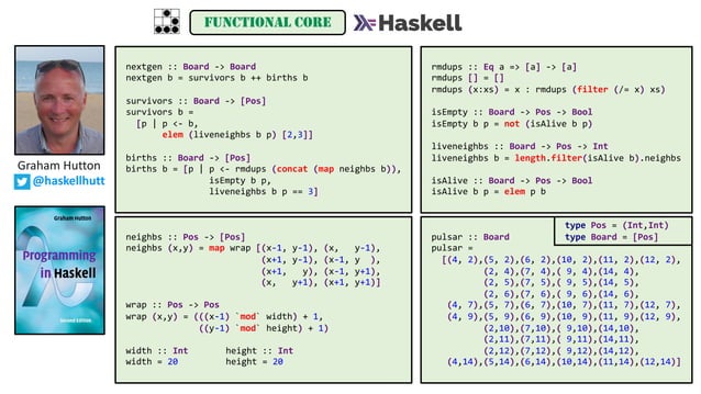 Functional Core And Imperative Shell Game Of Life Example Haskell And Scala 