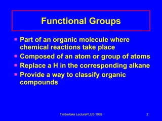 Functional Groups & Alkenes | PPT