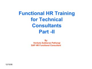 Functional Hr Training Part Ii | PPT