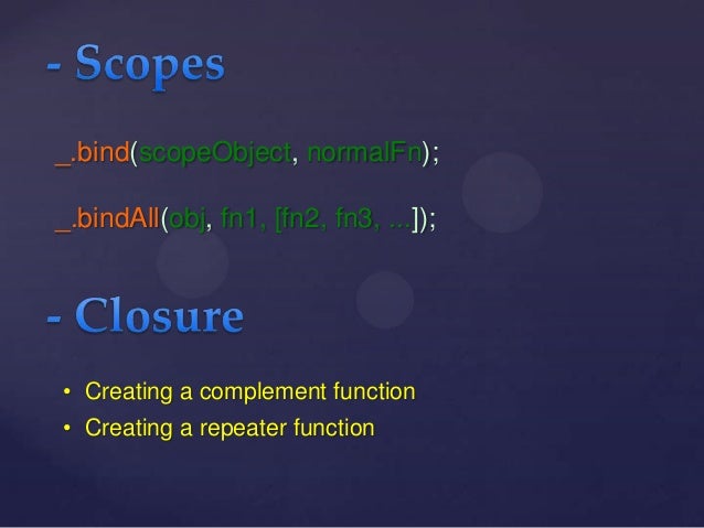 Declarative JavaScript concepts and implemetation