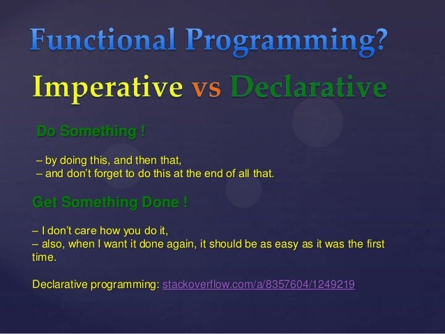 Declarative JavaScript concepts and implemetation