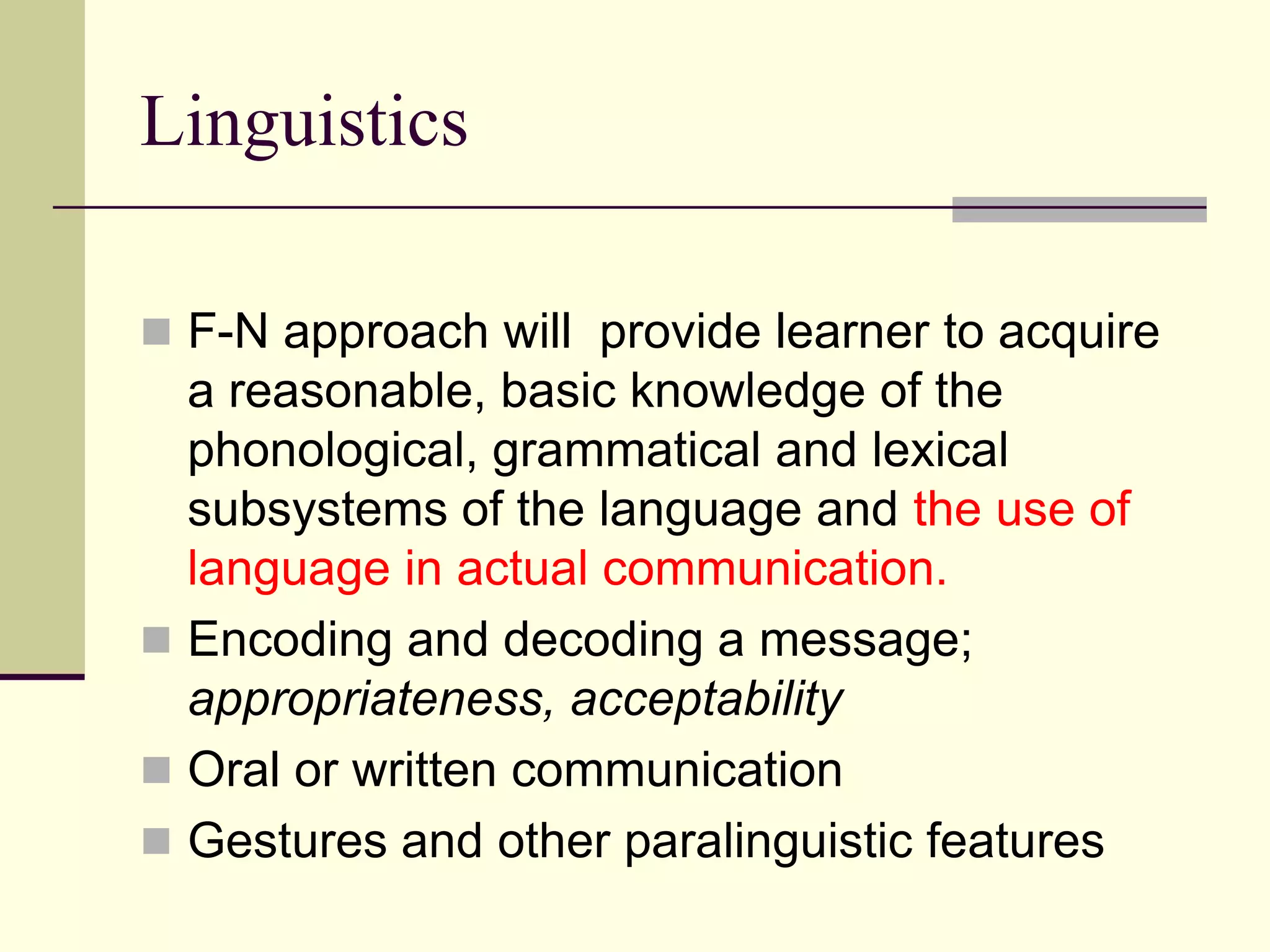 Functional - Notional Approach | PPTX