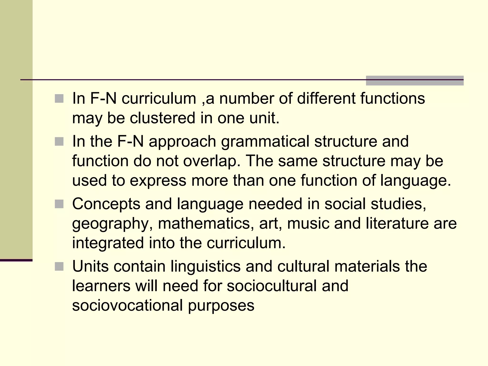 Functional - Notional Approach | PPTX