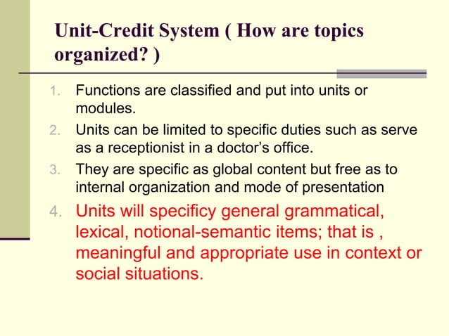 Functional - Notional Approach | PPTX | Education