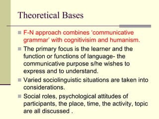 Functional - Notional Approach | PPTX